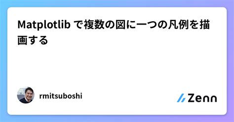 Matplotlib で複数の図に一つの凡例を描画する