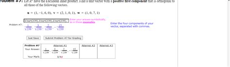 Solved Roblem 7 Let R Have The Euclidean Inner Product