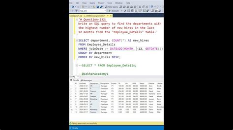 Sql Interview Question 132 Sql Mysql Interviewquery Shorts Reels Coding Sekharacademy1