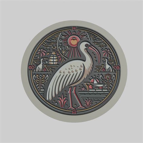 Fichier D Ibis Medallion Ibis d Print Model Modèle à télécharger et à imprimer en DCults