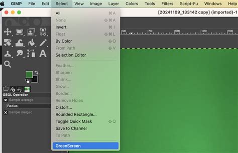 Remove Green Screen In Gimp Koen Aerts