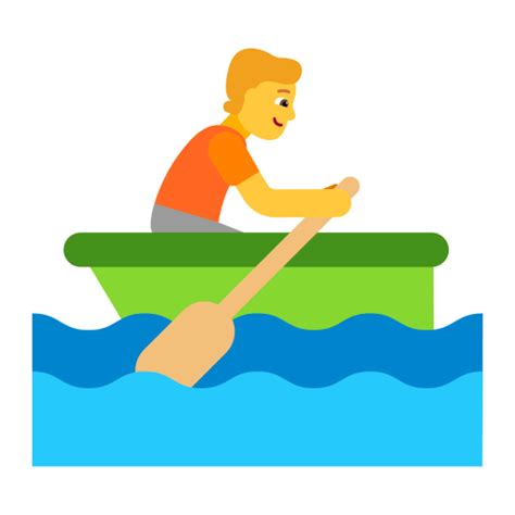 Person Rowing Boat Flat Default Icon Fluentui Emoji Flat Iconpack Microsoft