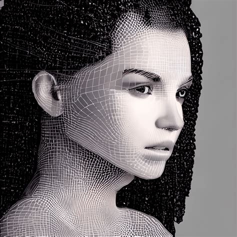 3d Effect On Woman Portrait · Creative Fabrica