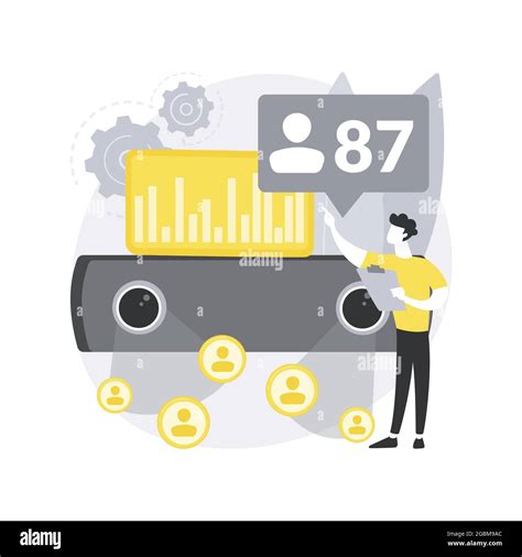 People Counter System Abstract Concept Vector Illustration Stock Vector