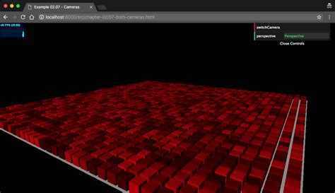 orthographic camera versus perspective camera learn three js third