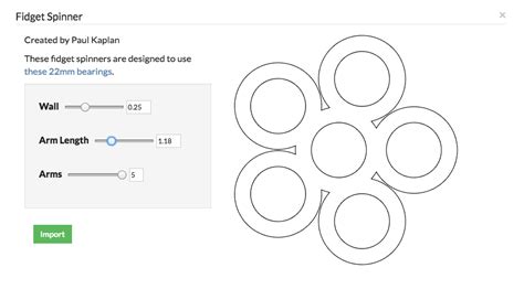 Fidget Spinner Layout