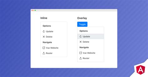Angular Menu