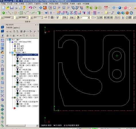 마스터캠 캐드 머시닝센터 위아 Mct Cad Cam 2d 모델링 및 Nc 프로그래밍 컴퓨터응용밀링기능사 컴퓨터응용가공산업기사 기계가공기능장 자격증 기술 교육 O0816