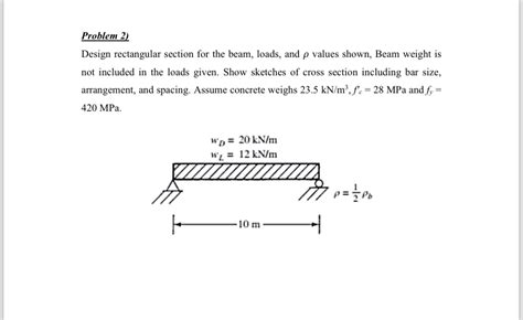 Solved Problem 2design Rectangular Section For The Beam