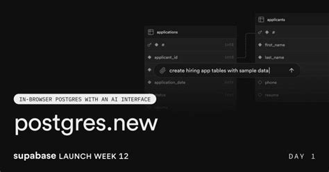 💻 Anand Gopalakrishnan On Linkedin Postgresnew In Browser Postgres With An Ai Interface