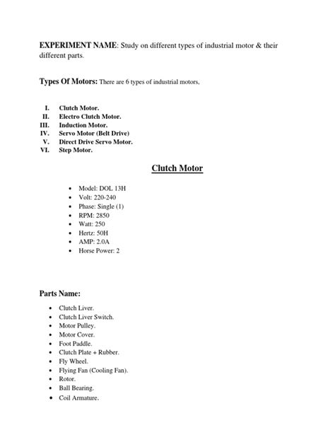 Final Lab Report Download Free Pdf Electric Motor Electrical Equipment
