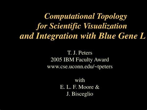 Ppt Computational Topology For Scientific Visualization Powerpoint
