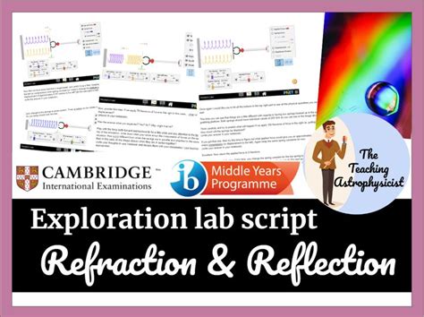 Myp Igcse Refraction And Reflection Digital Exploration Teaching Reflection Teaching Resources