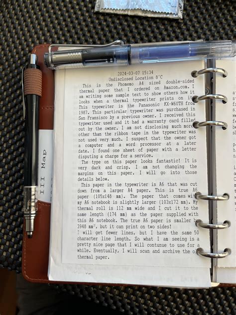 Double Sided Thermal Paper Rtypewriters
