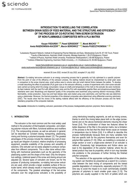 Pdf Introduction To Modelling The Correlation Between Grain Sizes Of