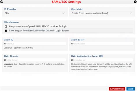 Configure Saml Sso Settings