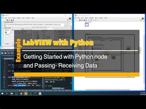 LabVIEW With Python EP1 Getting Started With Python Node And Passing