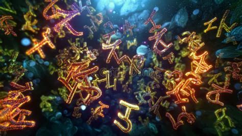 Digital Binary Code Matrix Background 3d Rendering Of A Scientific