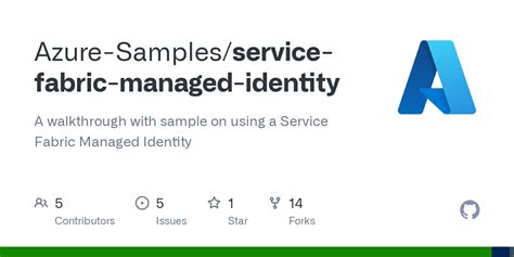 GitHub Azure Samples Service Fabric Managed Identity A Walkthrough