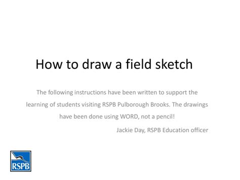 How To Draw A Field Sketch