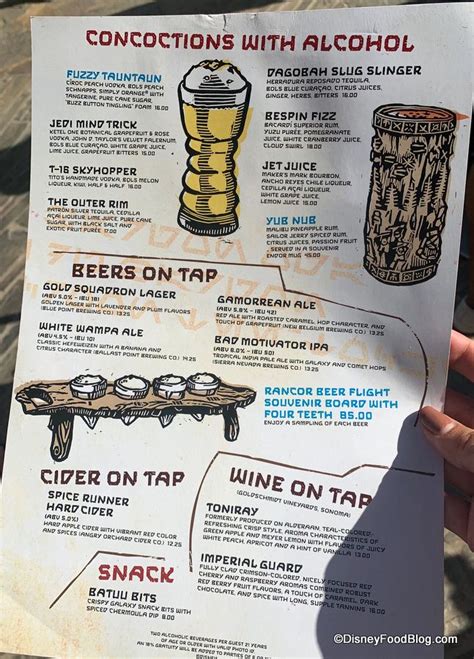 News And Review Batuu Bits Get An Update At Ogas Cantina In Walt