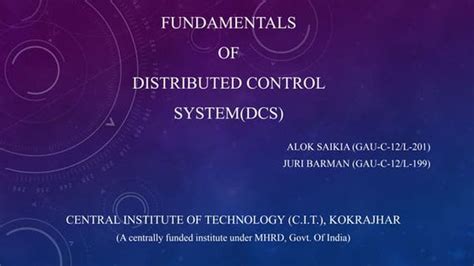 Working Of Dcs Systems Ppt