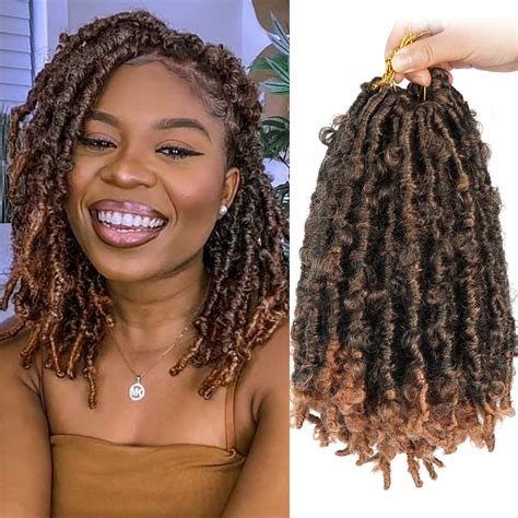 Butterfly Locs Crochet Hair 6 Packs 12 Inch Pre Looped Desertcart India