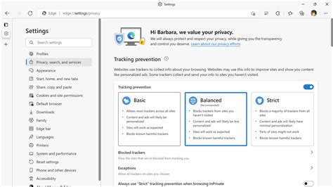 Microsofts Chromium Based Edge Browser Has Tools To Protect Your Privacy The Verge