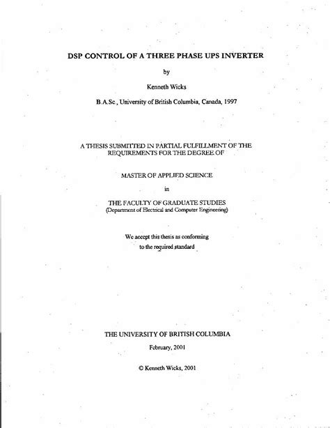 Pdf Dsp Control Of A Three Phase Ups Inverter Dokumentips
