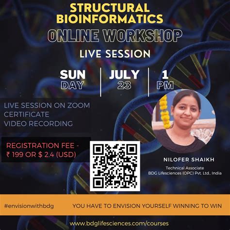 Bdg Lifesciences On Linkedin Bioinformatics Workshop Structuralbioinformatics Onlinelearning