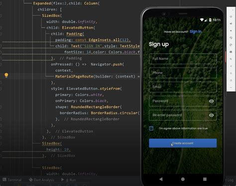 Flutter Signup Ui With Validation