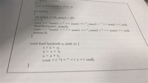 solved variables int void funone intandヨ intand x int maino