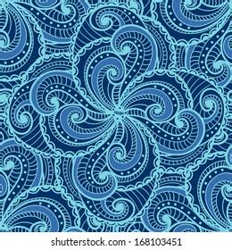 Abstract Beautiful Background Curls Vector Seamless Stock Vector Royalty Free