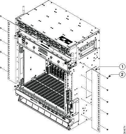 Cisco NCS Series Hardware Installation Guide Mounting The Brackets On The NCS Shelf