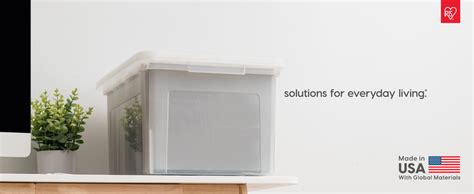 Iris Usa File Box Plastic File Organizer With Lids For Letter Legal File Portable