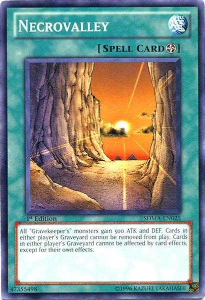 Yugioh Structure Deck Marik Single Card Common Necrovalley Sdma En025 Toywiz