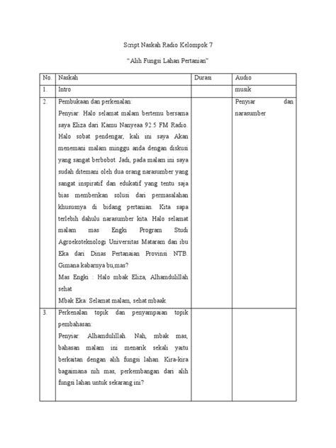 Script Naskah Radio Pdf