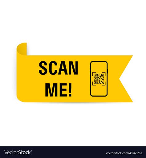 Scan Me Icon With Qr Code Qr Code For Smartphone Vector Image