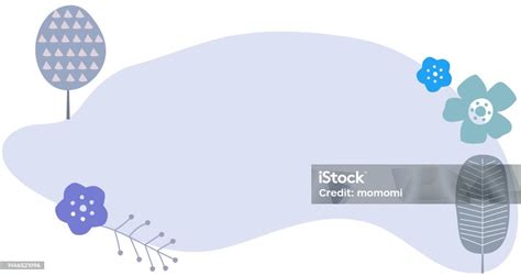 กรอบข้อความน่ารักพร้อมลวดลายสแกนดิเนเวียกรอบสีฟ้านามธรรม ภาพประกอบสต็อก ดาวน์โหลดรูปภาพตอนนี้