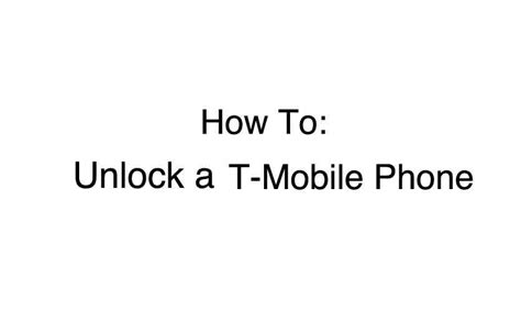 How To Unlock A T Mobile Phone MyRatePlan