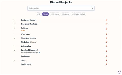 projects basecamp help