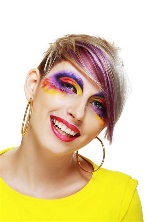 Grunge Girl Close Up Stock Image Image Of Faceart Lips 29236753