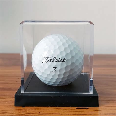 Golf Ball Display Case With Ties Etsy