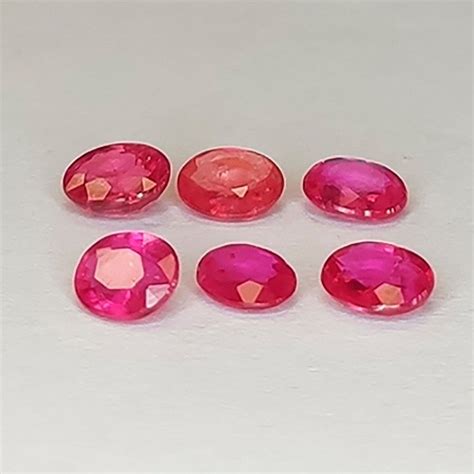 6 Pcs Ruby 2 24 Ct Auction Online Catawiki