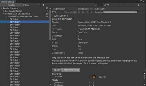 Srp Batching Works For Opaque Pass But Fails For Shadowmap Different Shadow Caster Hash