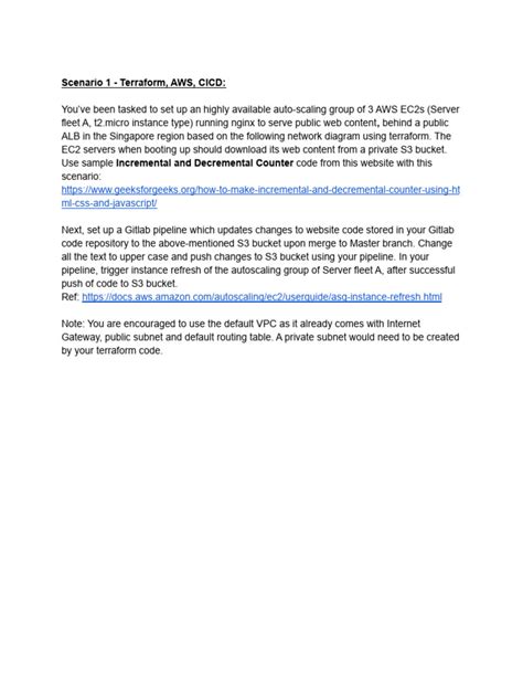 Devops Technical Assignment Pdf Software Engineering Computing