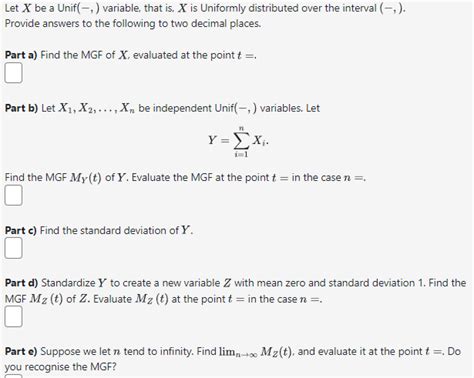 Solved Let X Be A Unif Chegg Com