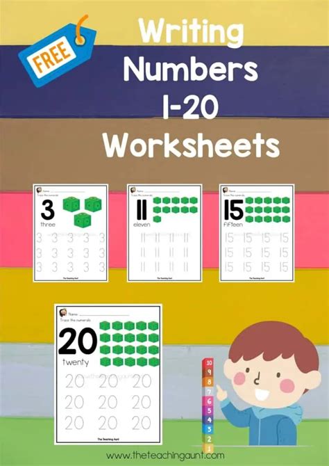 Writing Numbers To Worksheets PDF The Teaching Aunt