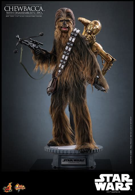 Chewbacca With Disassembled C PO Hot Toys Movie Masterpiece Series