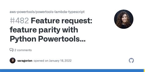 Feature Request Feature Parity With Python Powertools Logger · Issue
